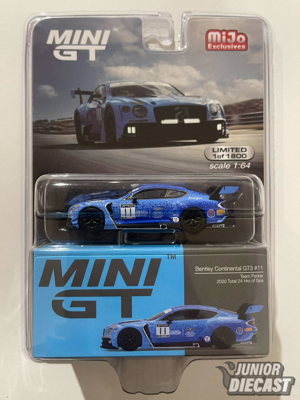 Mini GT-MiJo Exclusive Bentley Continental GT3 #11 Team Park